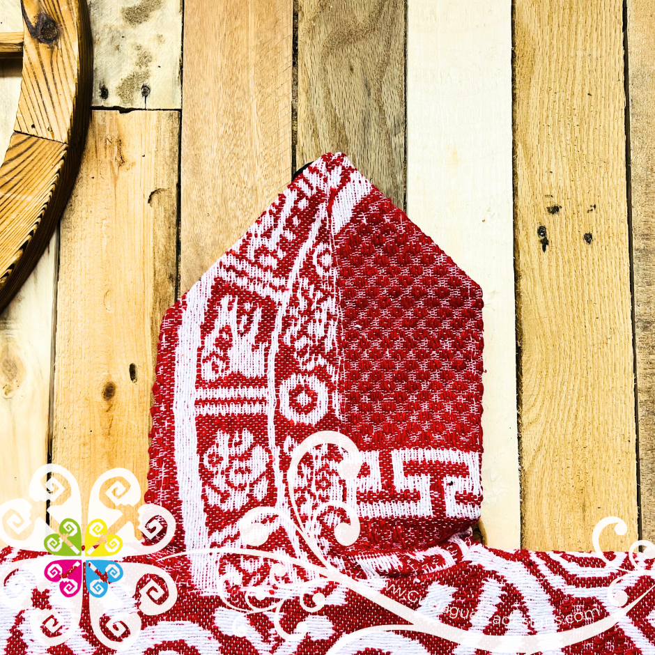 Red Gaban - Men Poncho with Hoodie – Guelaguetza Designs