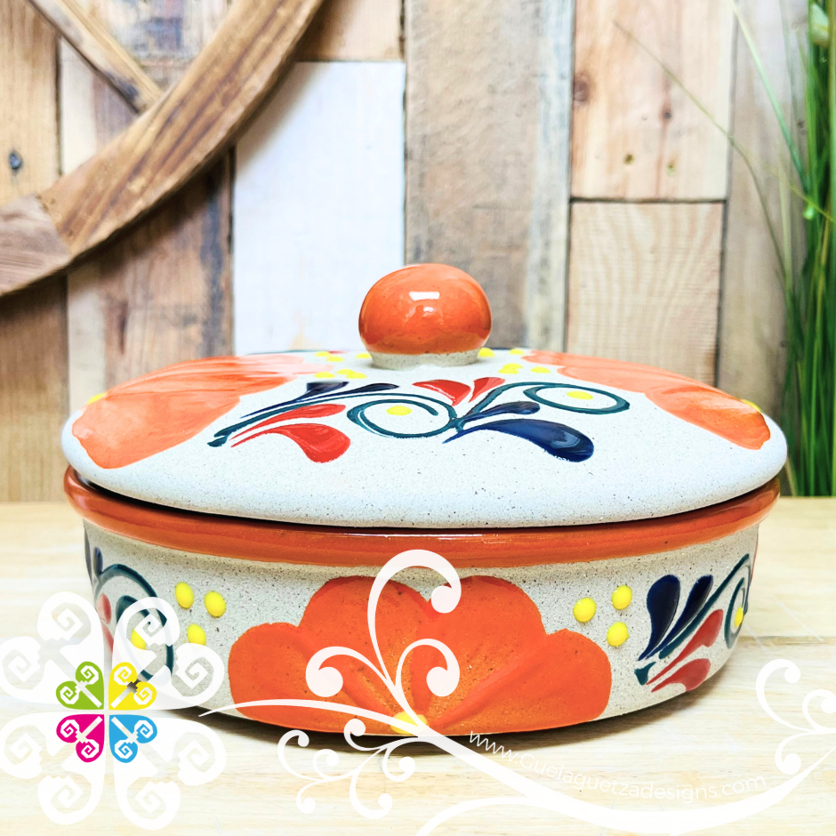 Tortillero de Barro Arrenoso - Barro Mexicano – Guelaguetza Designs