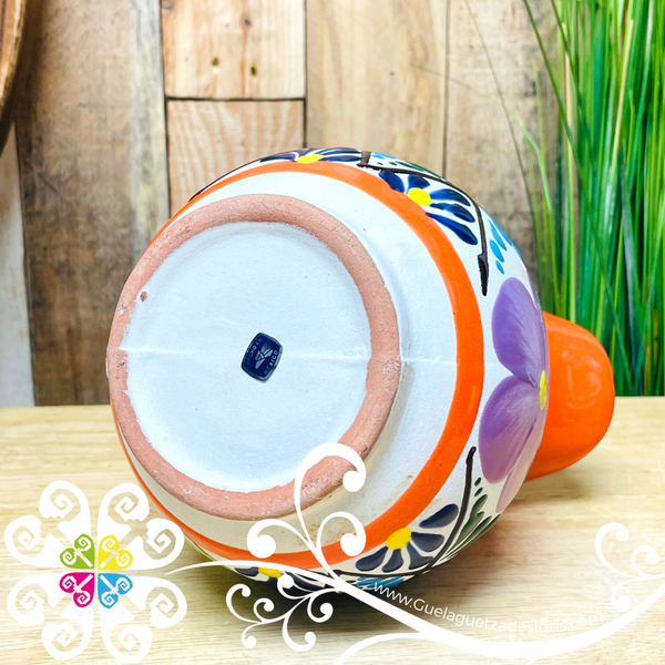 Small Engobe Clay Pitcher - Jarro – Guelaguetza Designs