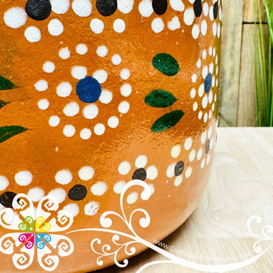 Small Olla de Barro Capula - Olla Con Tapa – Guelaguetza Designs