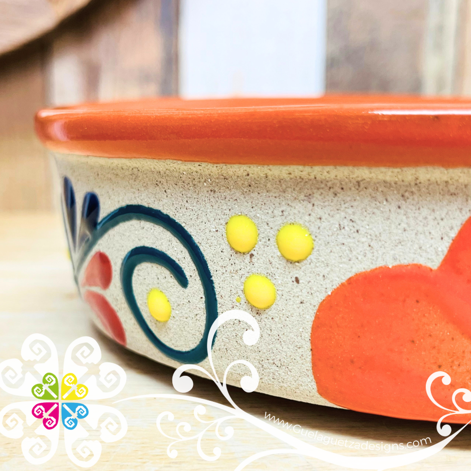 Tortillero de Barro Arrenoso - Barro Mexicano – Guelaguetza Designs