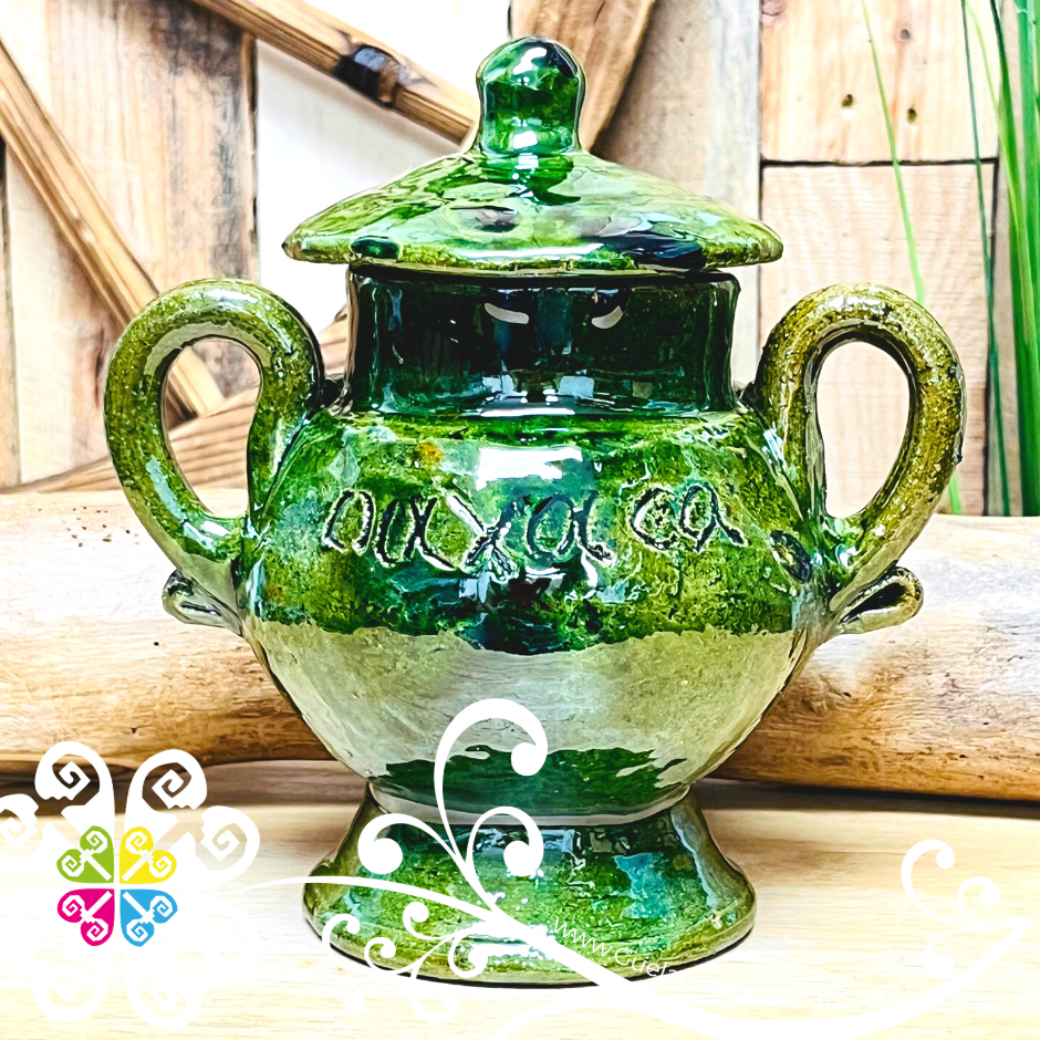 Sugar Bowl - Barro Vidriado Oaxaca – Guelaguetza Designs