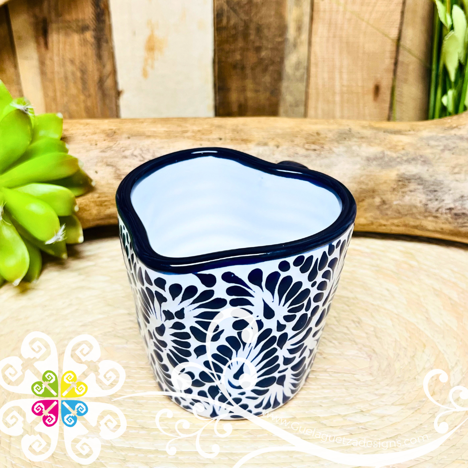Small Navy Blue Corazon Talavera Mug - Talavera Home Decor ...