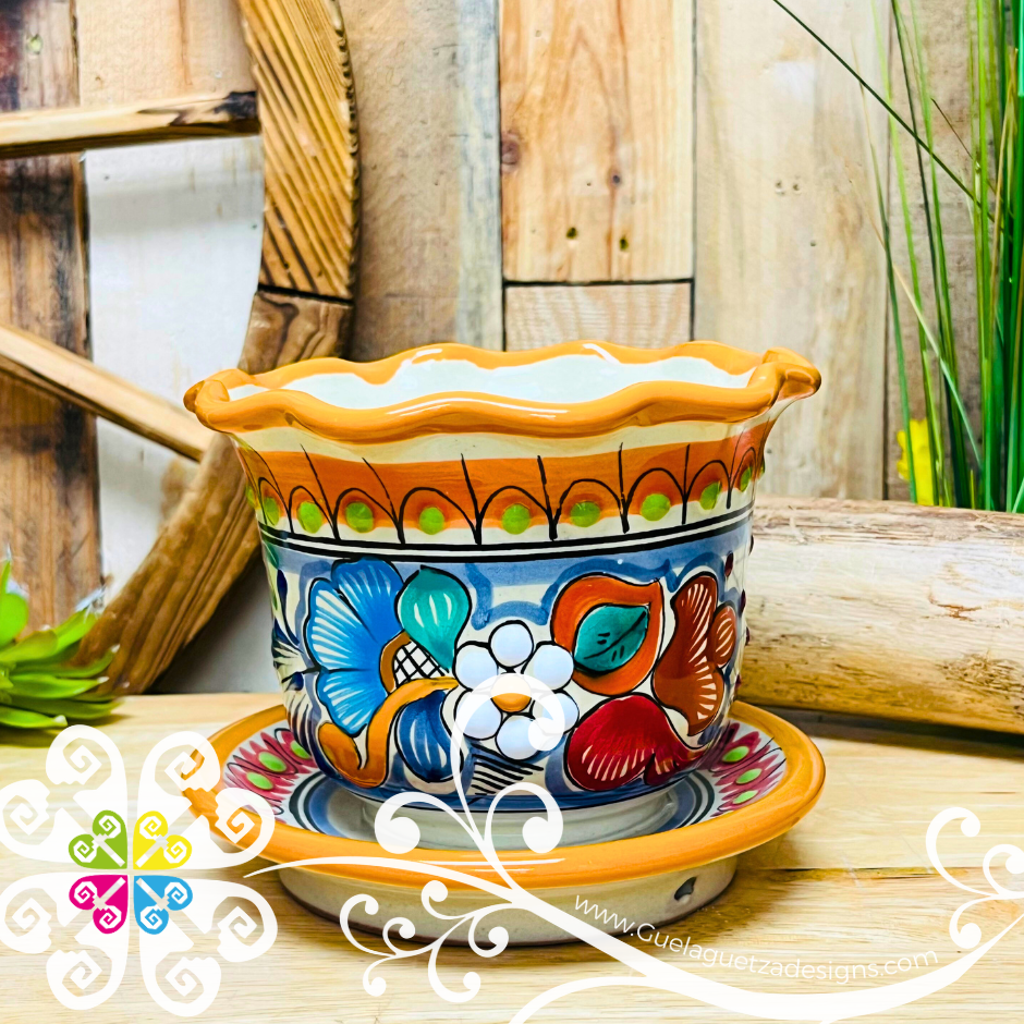 Talavera Planter - Maceta Mexicana – Guelaguetza Designs