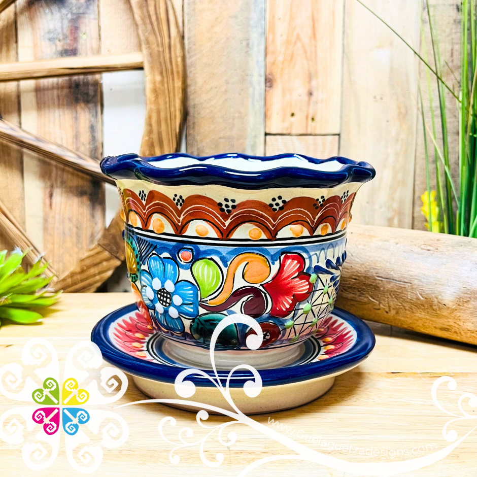 Talavera Planter - Maceta Mexicana – Guelaguetza Designs