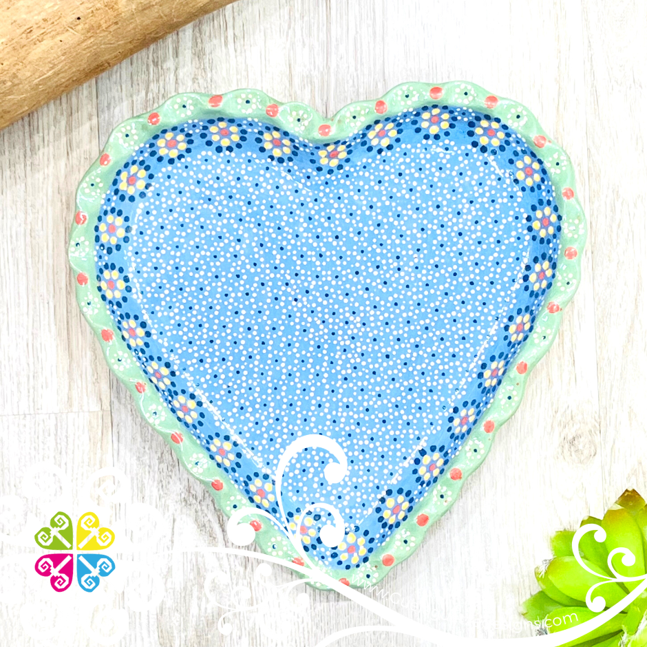Corazon Capula Clay Fino Plate - Artisan Kitchen – Guelaguetza Designs