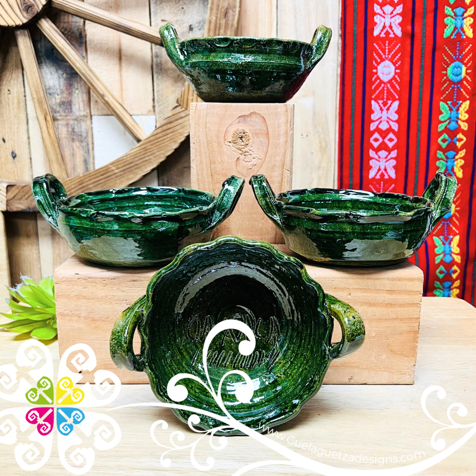 Small Clay Cazuelita - Barro Vidriado Oaxaca – Guelaguetza Designs