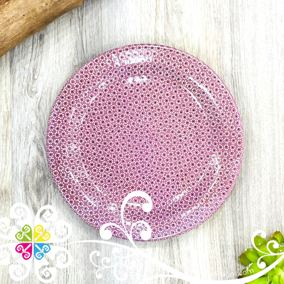 Round Tray Capula Clay Fino Plate - Artisan Kitchen – Guelaguetza Designs