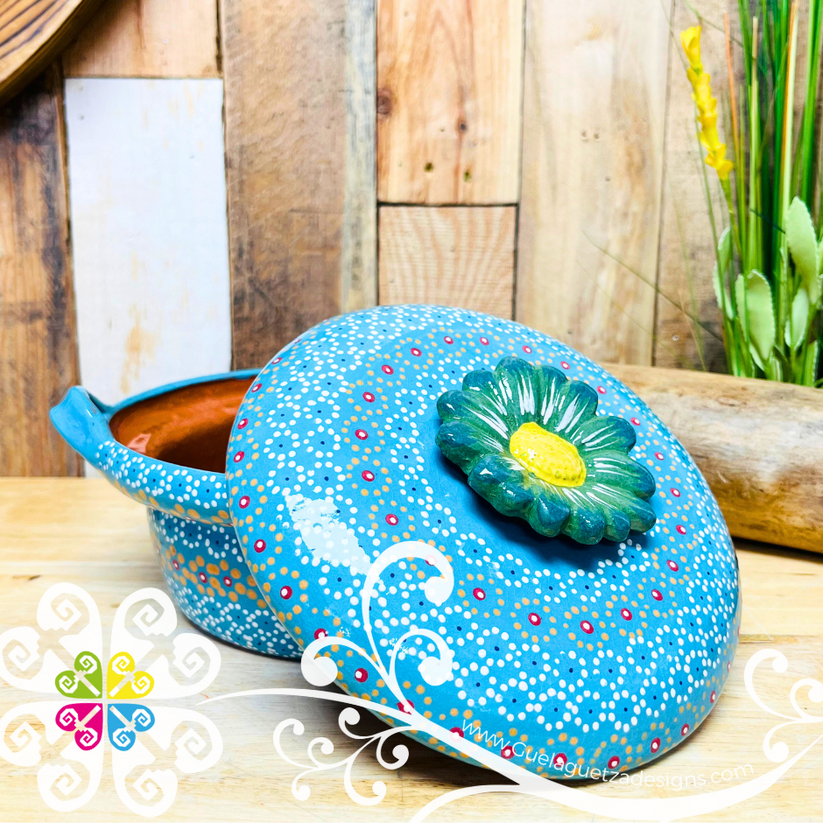 Small Capula Clay Fino Flor Cazuelita - Capula Fino Clay Cazuela ...