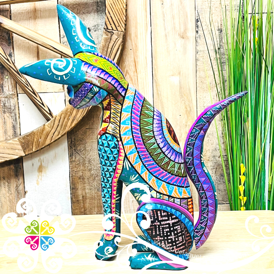 Large Xoloitzcuintli Alebrije - Handcarve Wood Decoration Figure ...