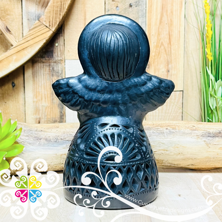 Angelito Statue - Barro Negro Oaxaca – Guelaguetza Designs