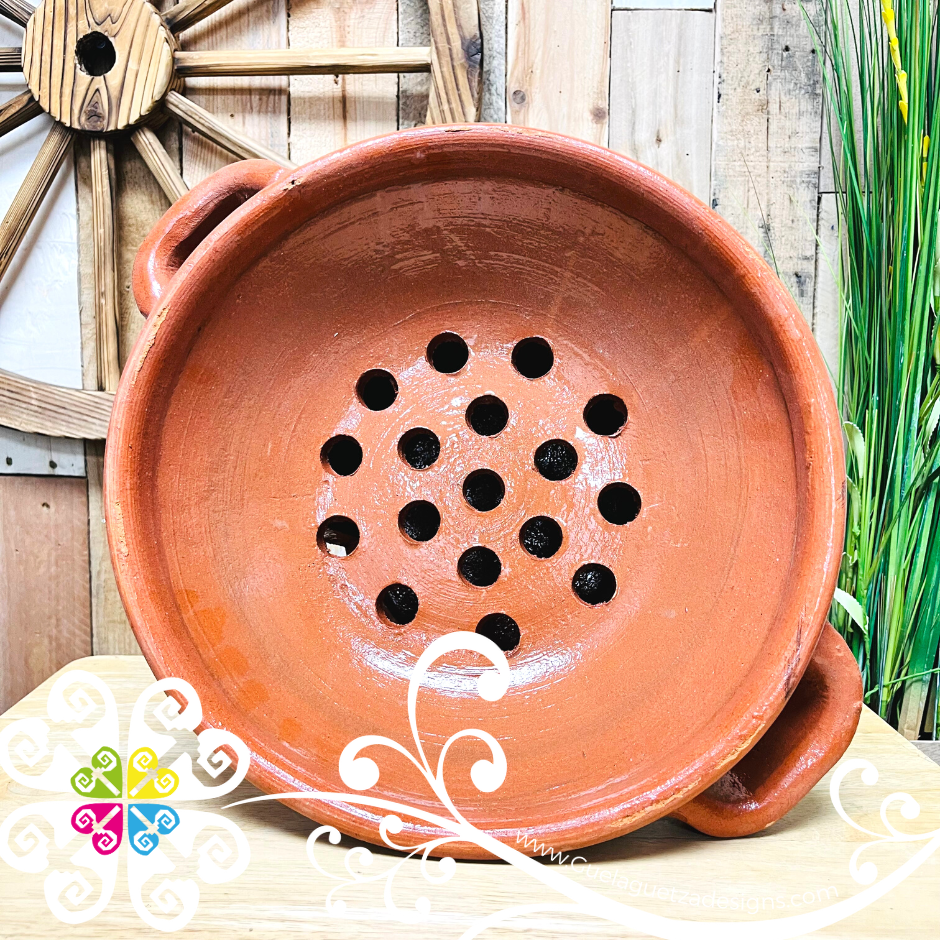 Anafre de Barro Decorada - Mexican Kitchen – Guelaguetza Designs