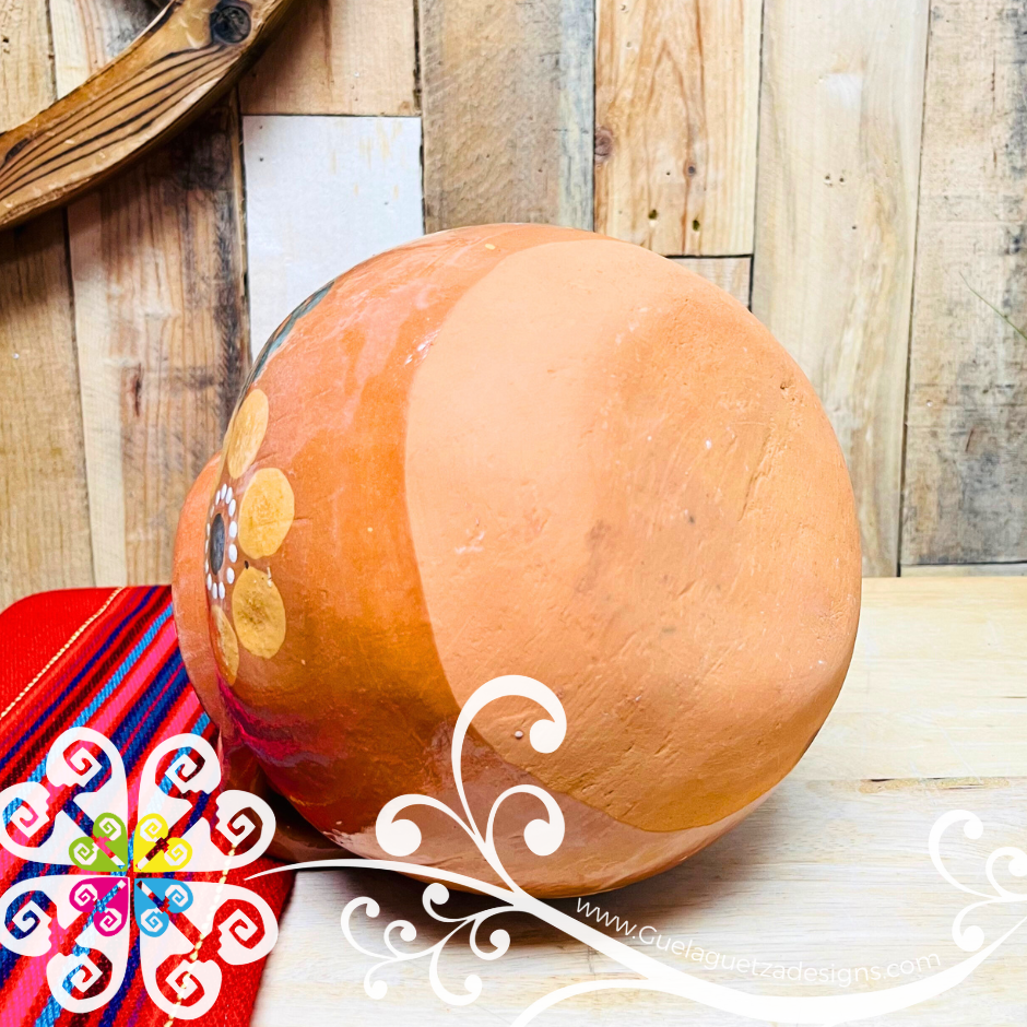 Small Olla de Barro Con Tapa Corona de Flores – Guelaguetza Designs