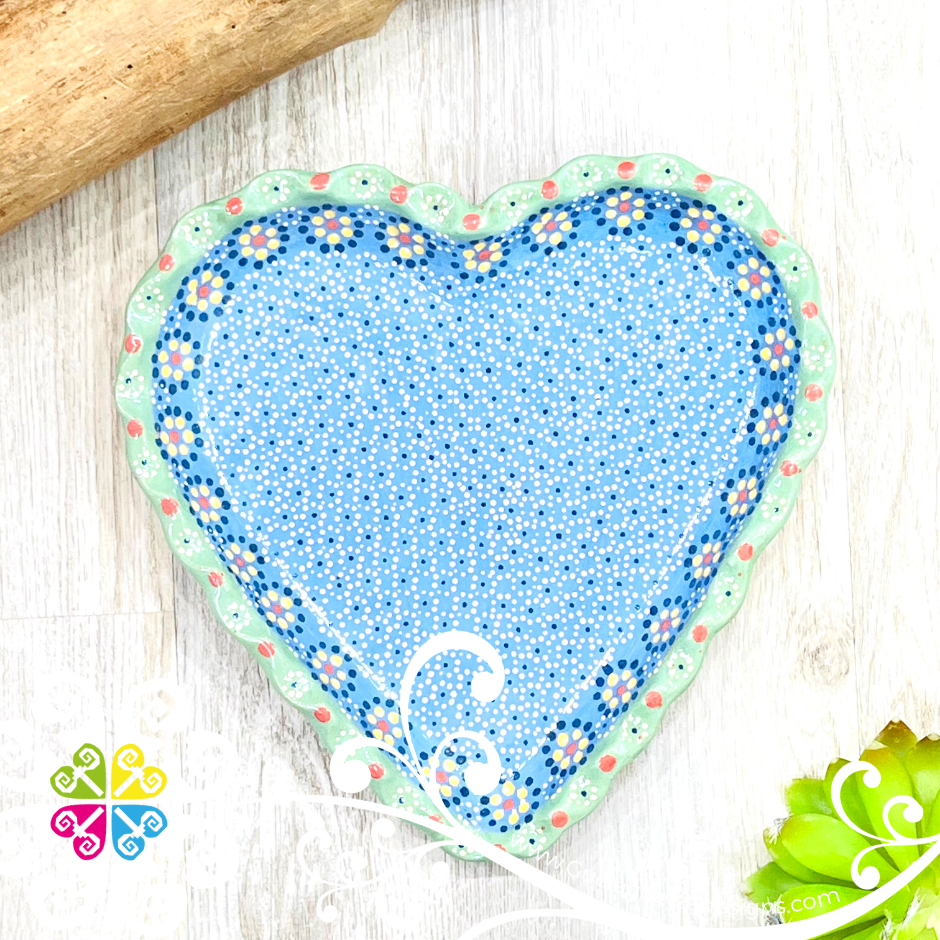 Corazon Capula Clay Fino Plate - Artisan Kitchen – Guelaguetza Designs