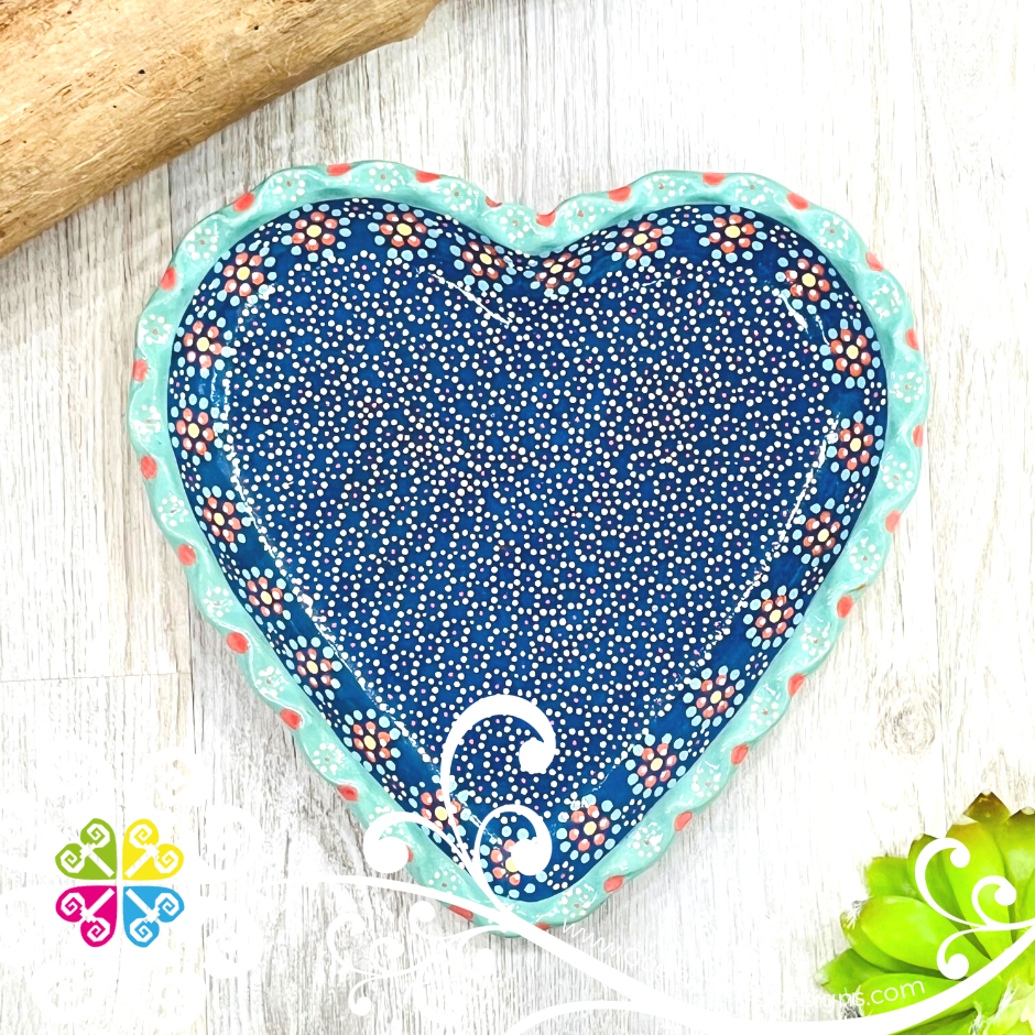 Corazon Capula Clay Fino Plate - Artisan Kitchen – Guelaguetza Designs