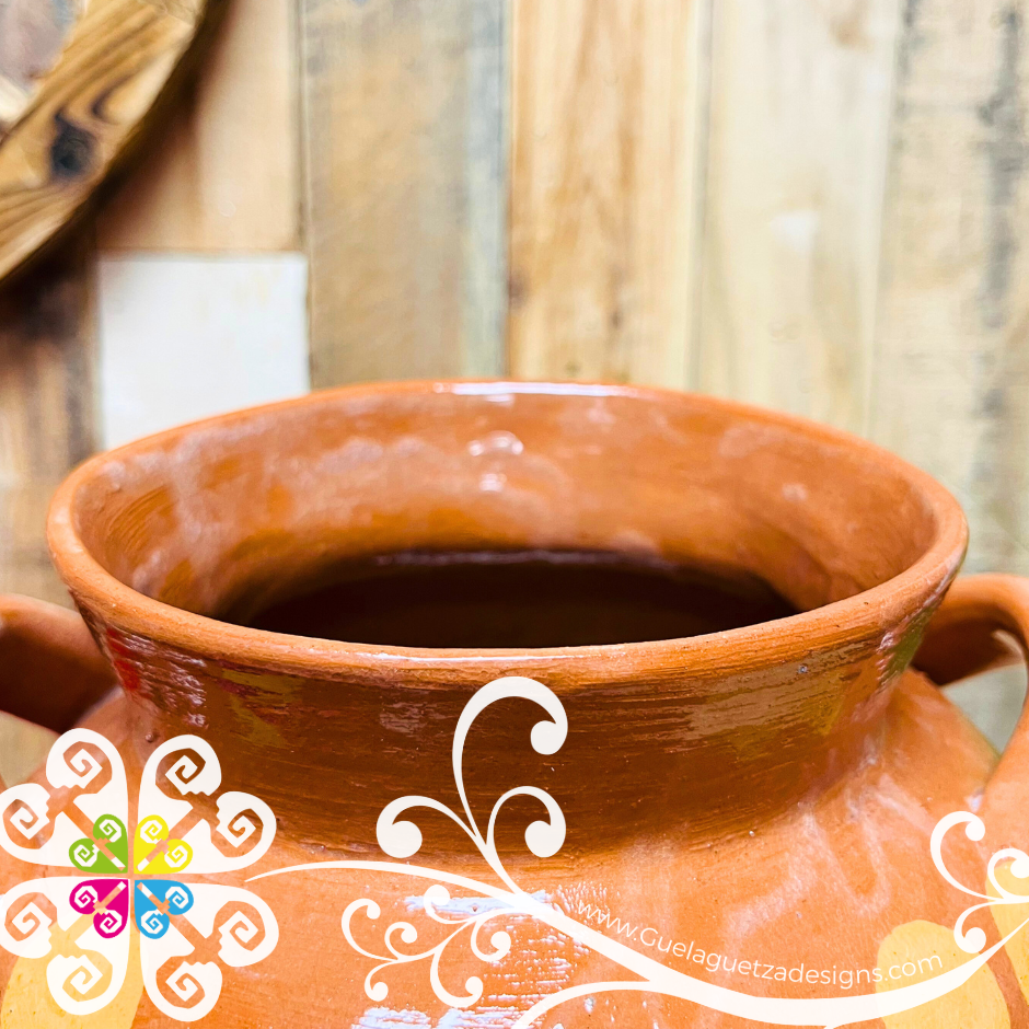 Small Olla de Barro Con Tapa Corona de Flores – Guelaguetza Designs