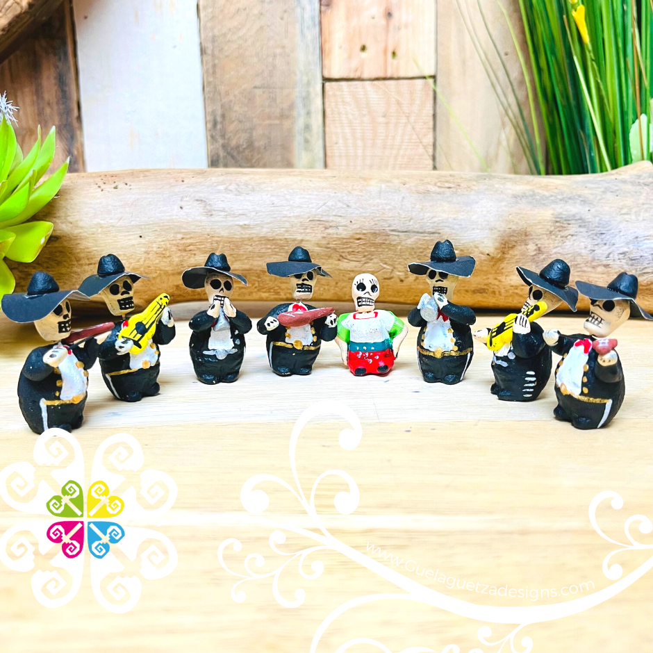 Mini Banda Mariachi Chaparitos - Day of the Dead Figures – Guelaguetza ...