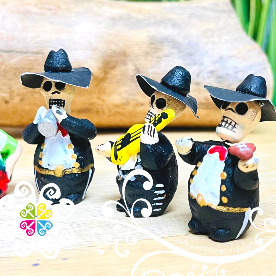 Mini Banda Mariachi Chaparitos - Day of the Dead Figures – Guelaguetza ...