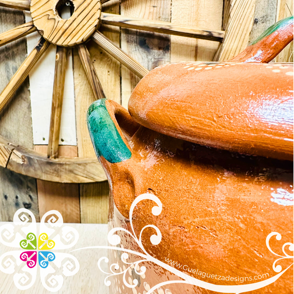 Small Olla de Barro Capula - Olla Con Tapa – Guelaguetza Designs