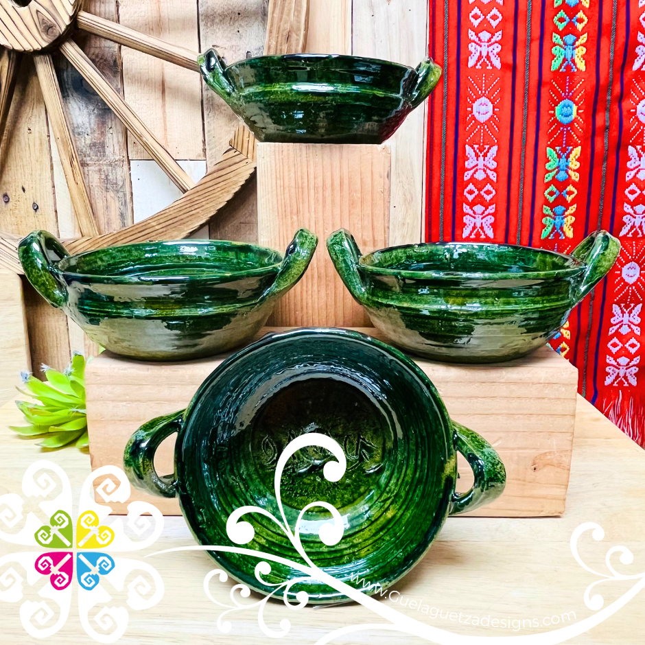 Small Clay Cazuelita - Barro Vidriado Oaxaca – Guelaguetza Designs