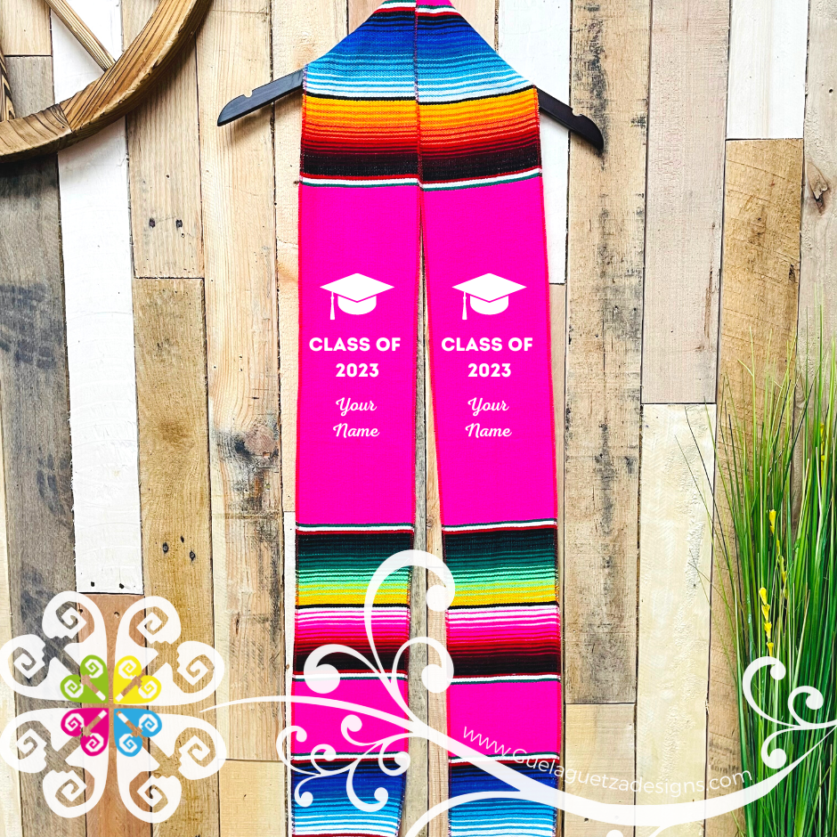 Personalized Sarape Graduation Stole – Guelaguetza Designs