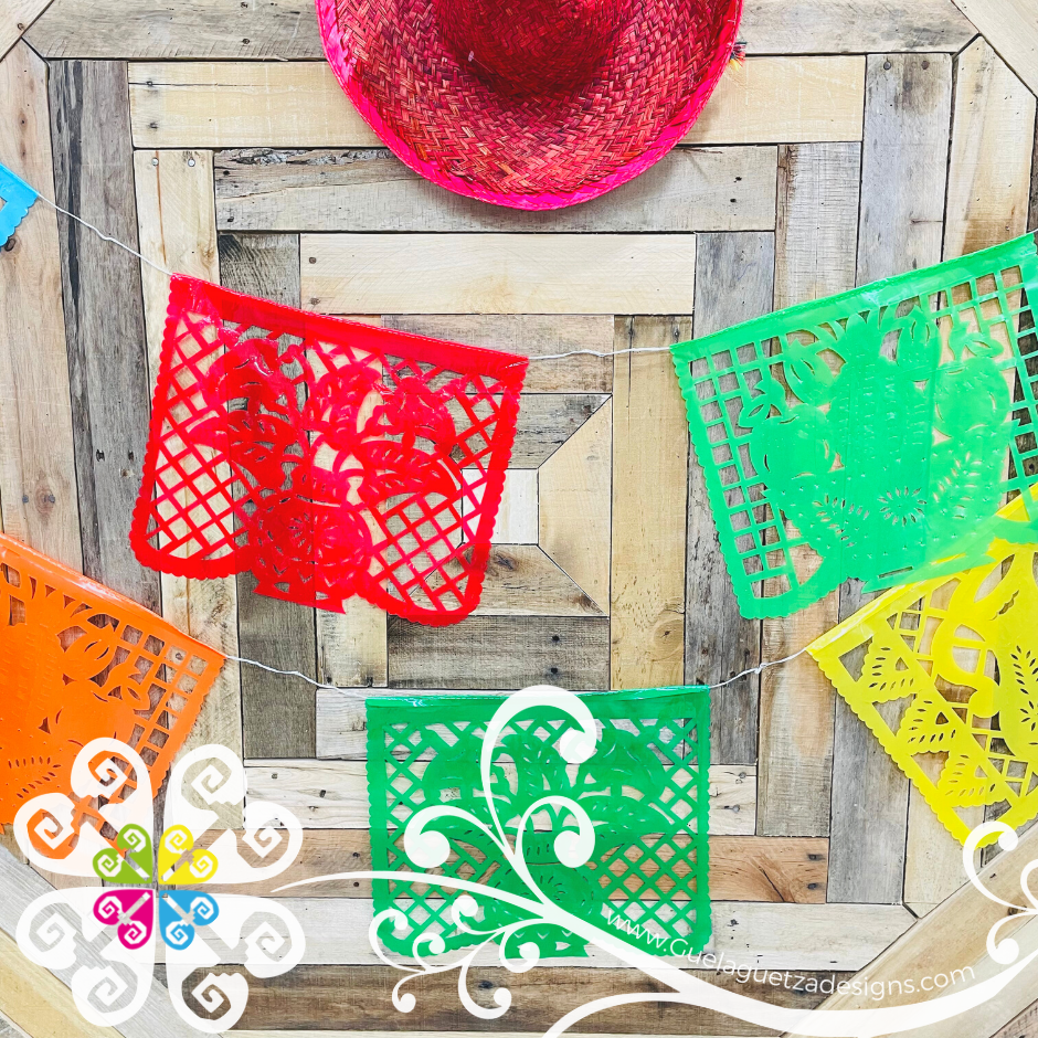 Large Fiesta - Plastico Picado – Guelaguetza Designs