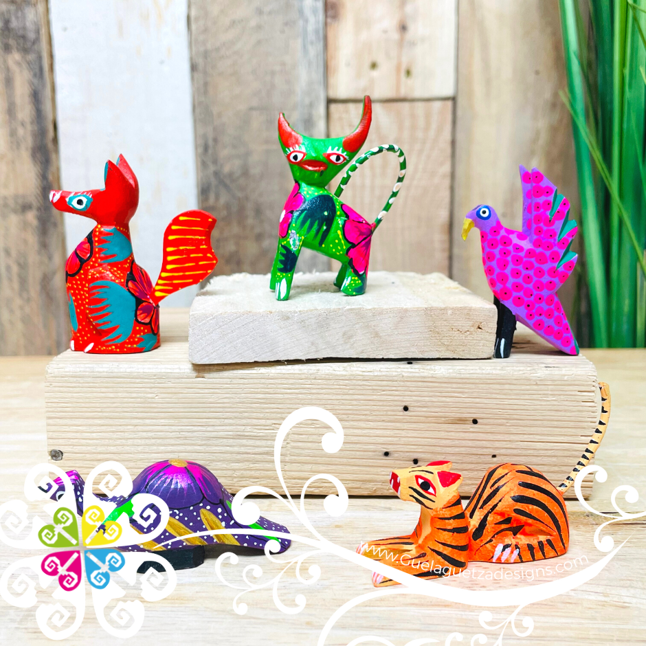 Set of 5 Alebrije Mix - Alebijes – Guelaguetza Designs