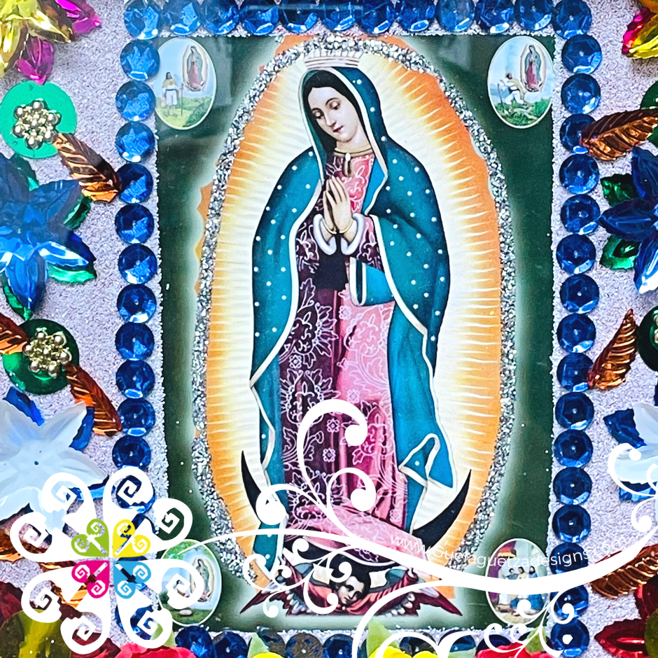Virgen De Guadalupe Shadow Box - Mexican Wall Decor – Guelaguetza Designs