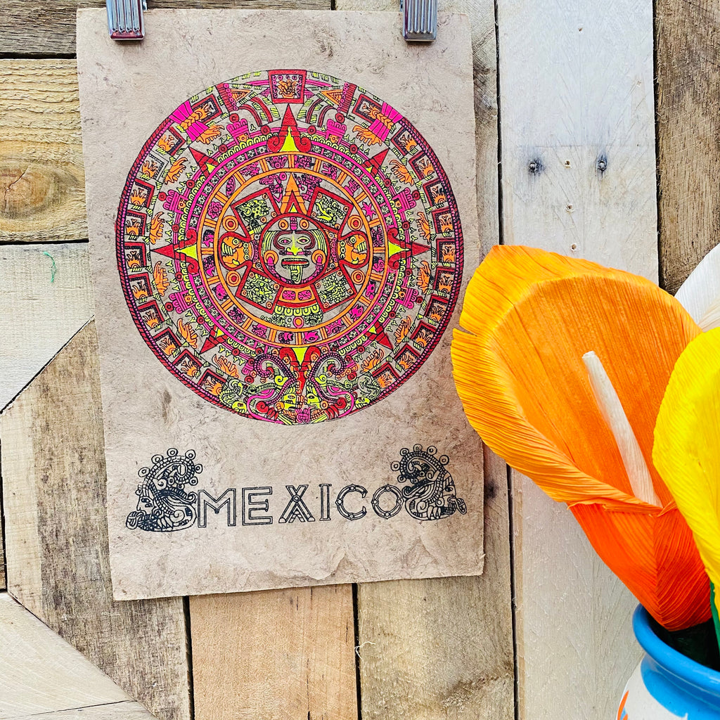 Small Calendar Designs - Amate Paintings – Guelaguetza Designs