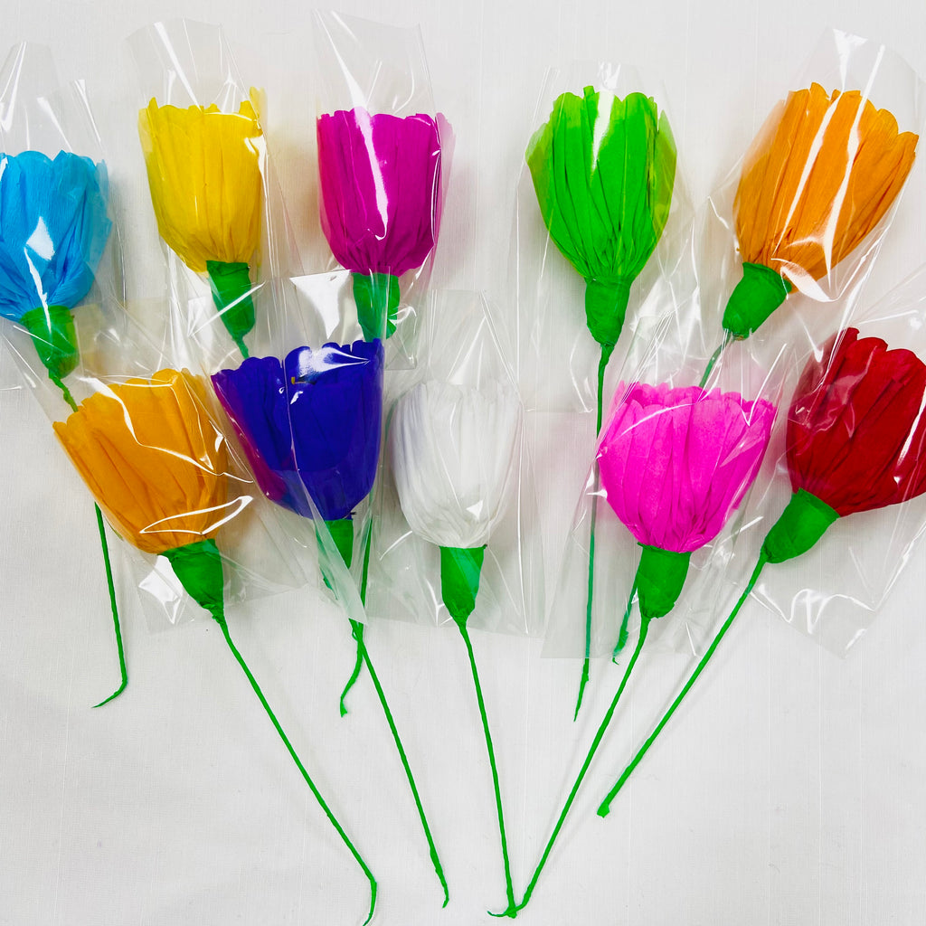 Handmade Paper Flower Bunch - Set of 10 pcs – Guelaguetza Designs