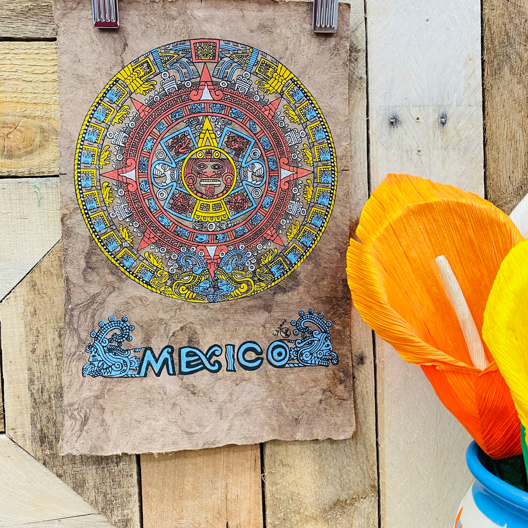 Small Calendar Designs - Amate Paintings – Guelaguetza Designs